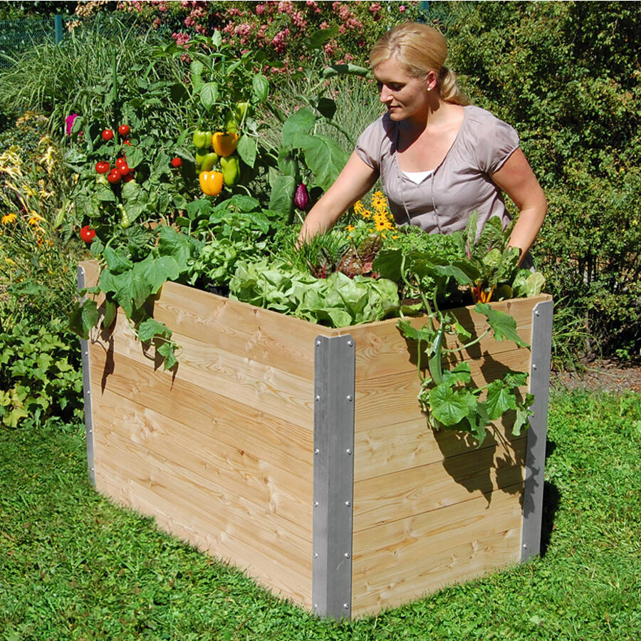 Lärchenholz-Hochbeet Größe 1 121 x 75 x 82 cm - Beckmann GmbH & Co. KG