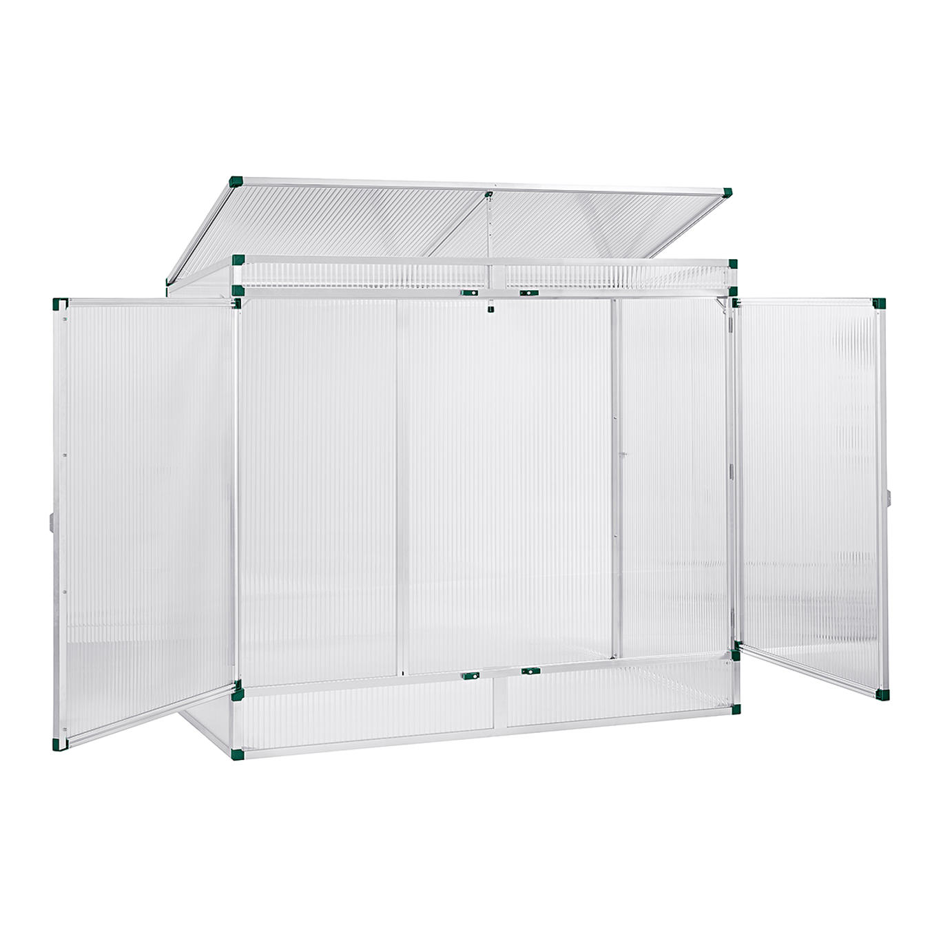 Pflanzenhaus Modell 2 201 x 107 x 183 cm mit 16 mm Stegdreifachplatten ...