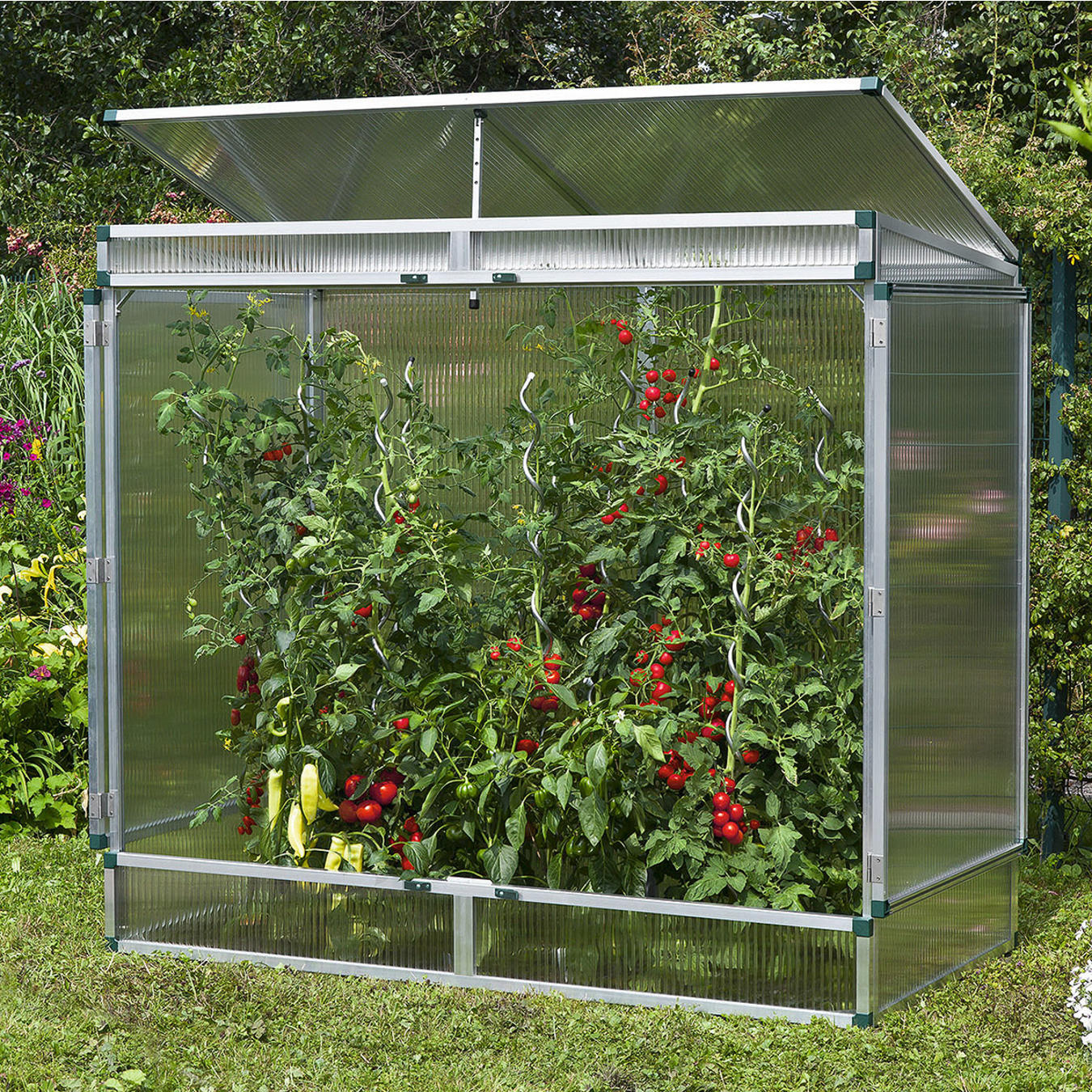 Pflanzenhaus Modell 2 201 x 107 x 183 cm mit 16 mm Stegdreifachplatten ...